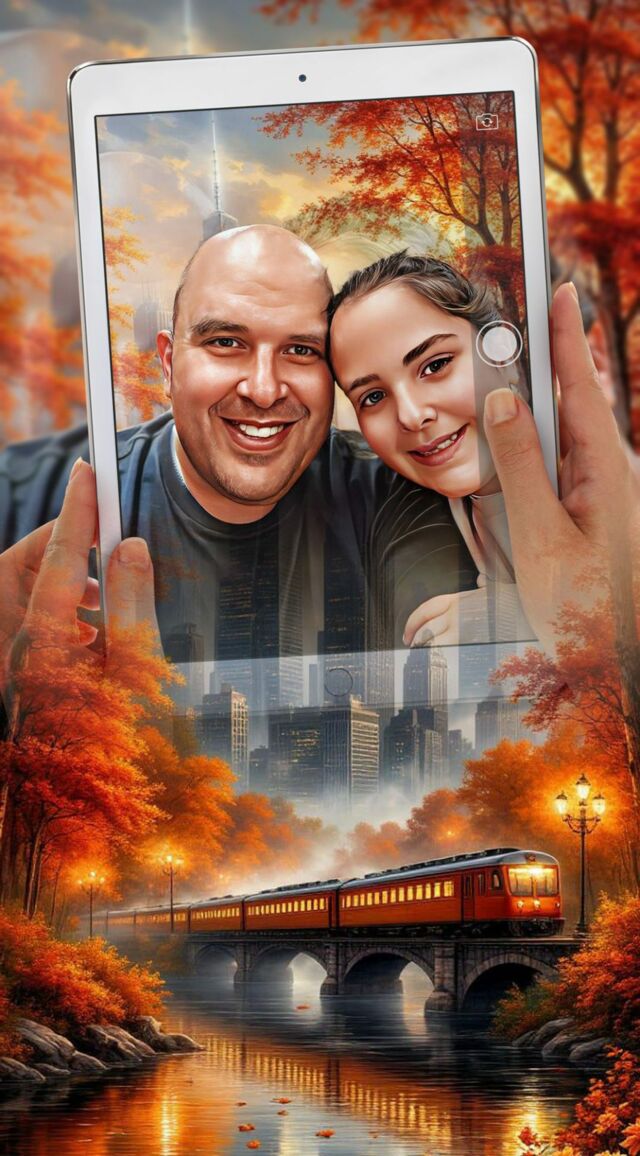 Try this effect on ToonMe