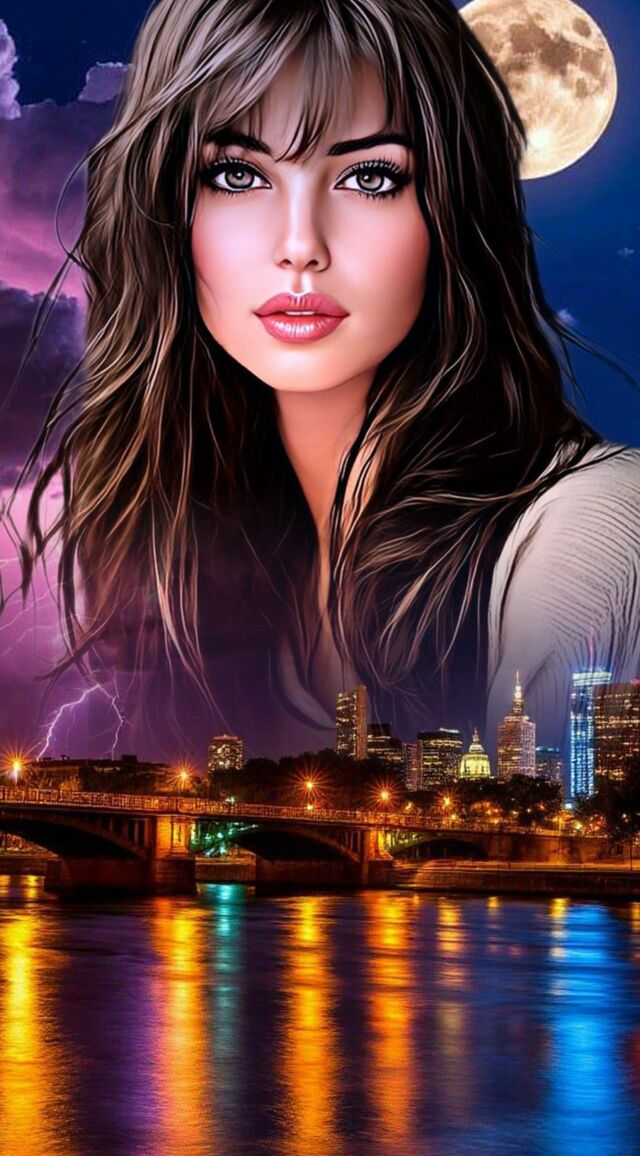 Try this effect on ToonMe