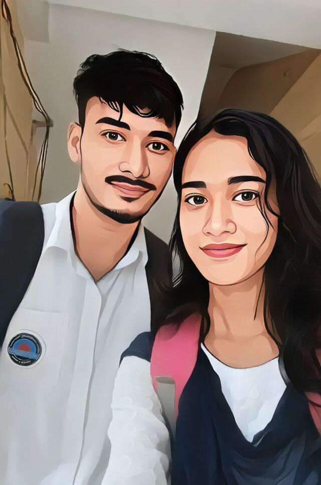 Try this effect on ToonMe