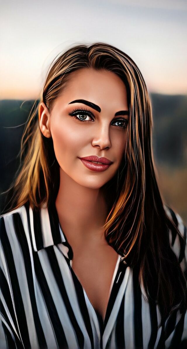 Try this effect on ToonMe