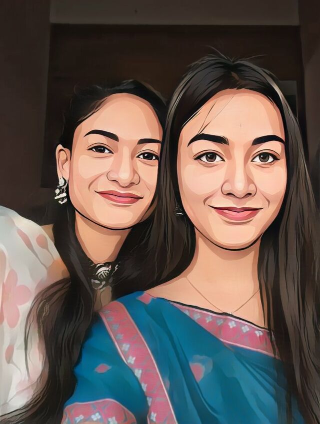 Try this effect on ToonMe